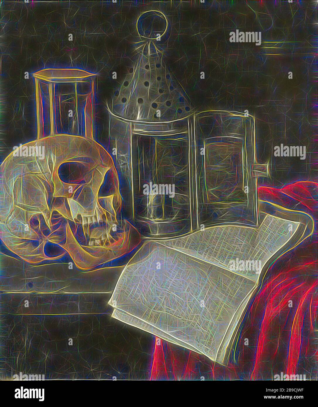 Vanitas still life with a skull hi-res stock photography and images - Alamy
