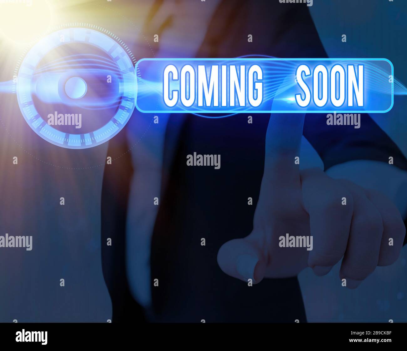 Conceptual hand writing showing Coming Soon. Concept meaning event or ...