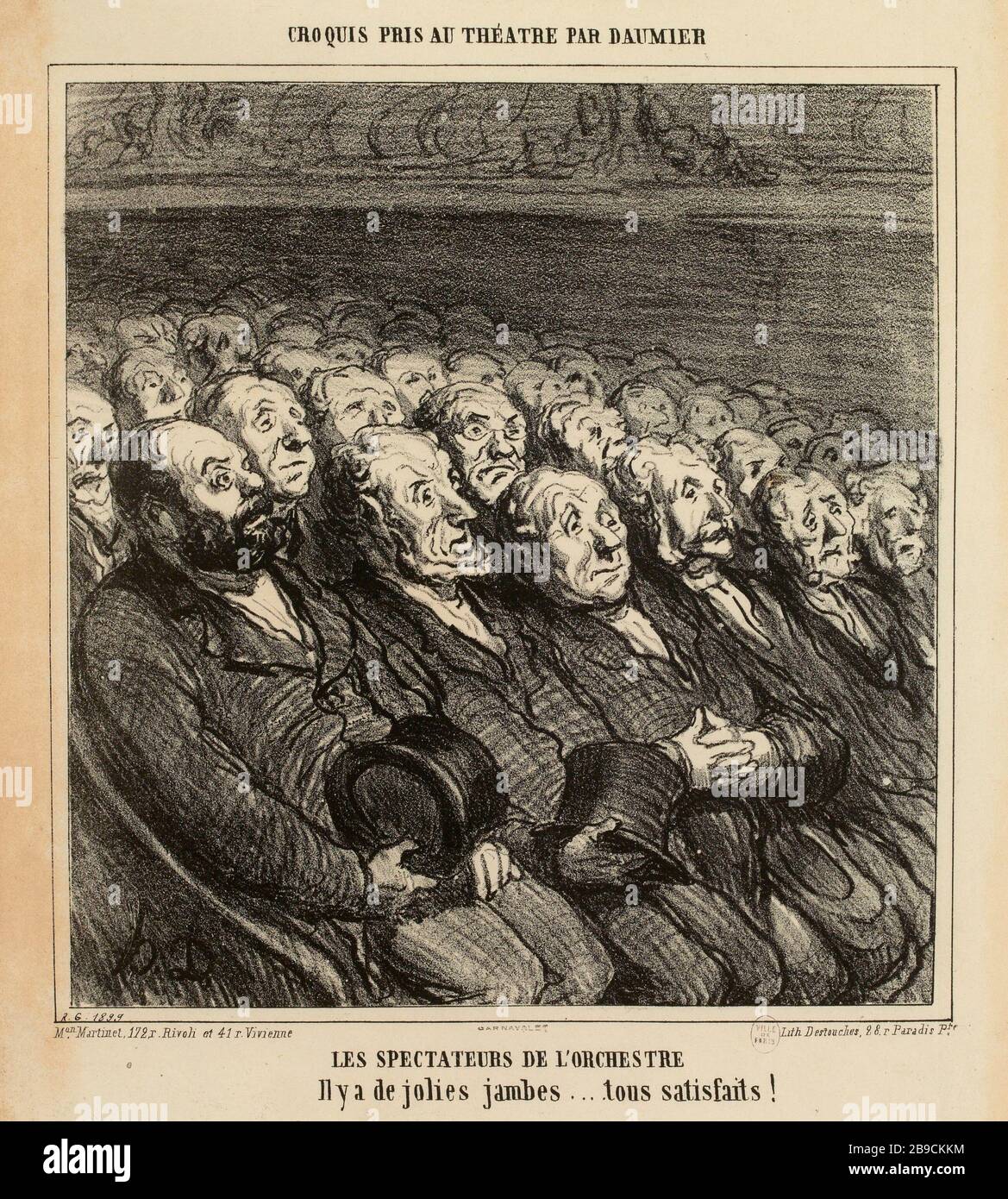 Spectators of the orchestra (as listed) |. Sketch taken to the theater ...