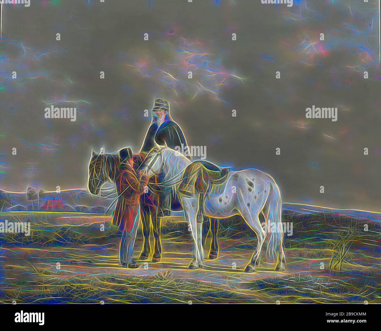 Man standing next horse hi-res stock photography and images - Alamy
