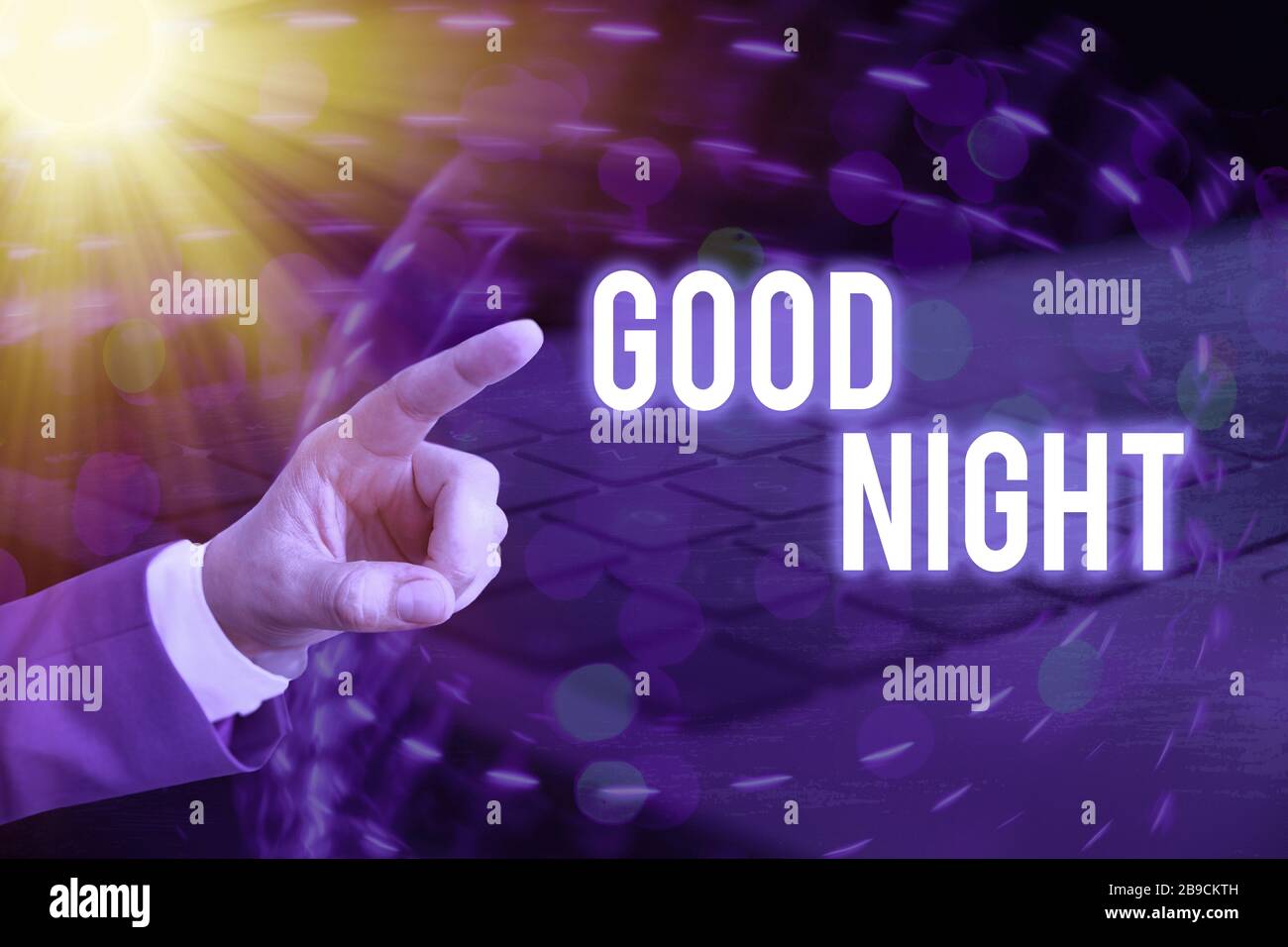 Handwriting text Good Night. Conceptual photo expressing good wishes on ...