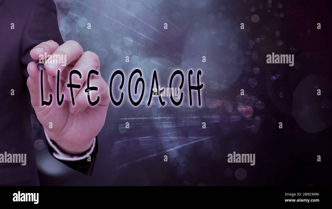 Conceptual hand writing showing Life Coach. Concept meaning someone who ...