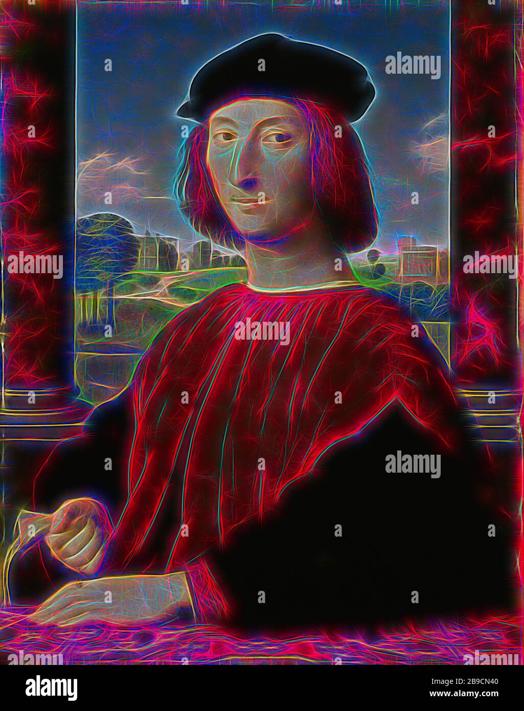 Portrait of a Young Man in Red, Circle of Raphael (Raffaello Sanzio ...