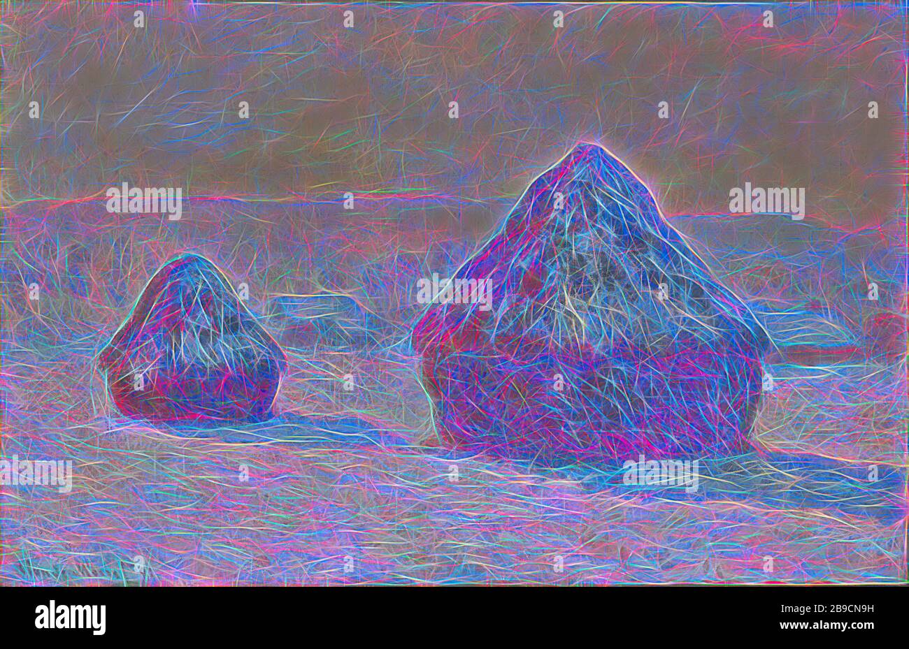 Claude monet wheatstacks hi-res stock photography and images - Alamy