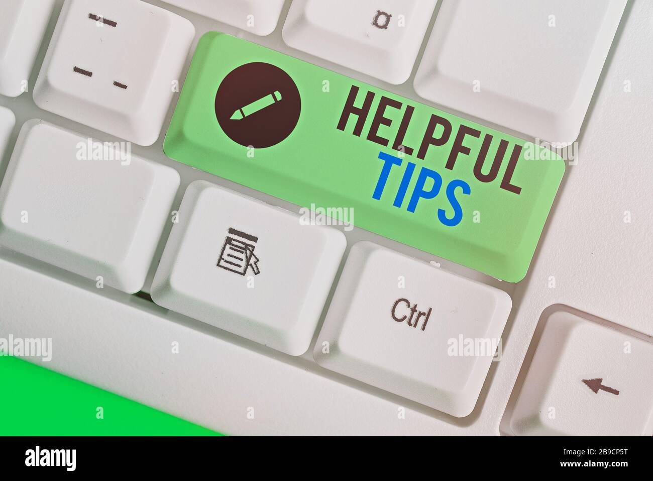 Handwriting text writing Helpful Tips. Conceptual photo advices given ...