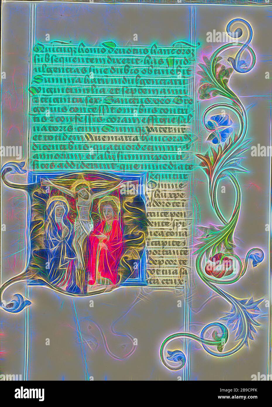 Initial D: The Crucifixion, Workshop of Valentine Noh (Bohemian, active 1470s), Prague, Bohemia ...