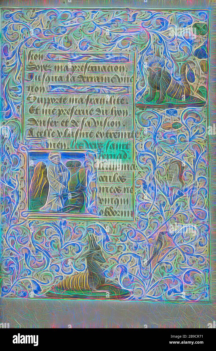 Initial I: Saint Bernard Disputing with the Devil, Master of Jean Rolin ...