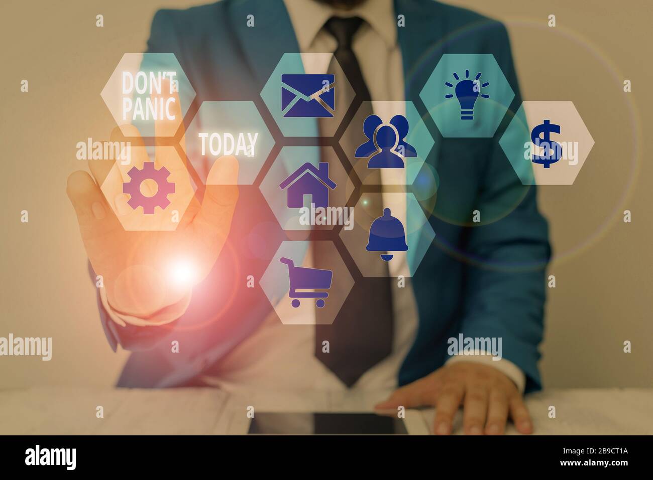 Handwriting text writing Dont Panic. Conceptual photo suddenly feel so ...