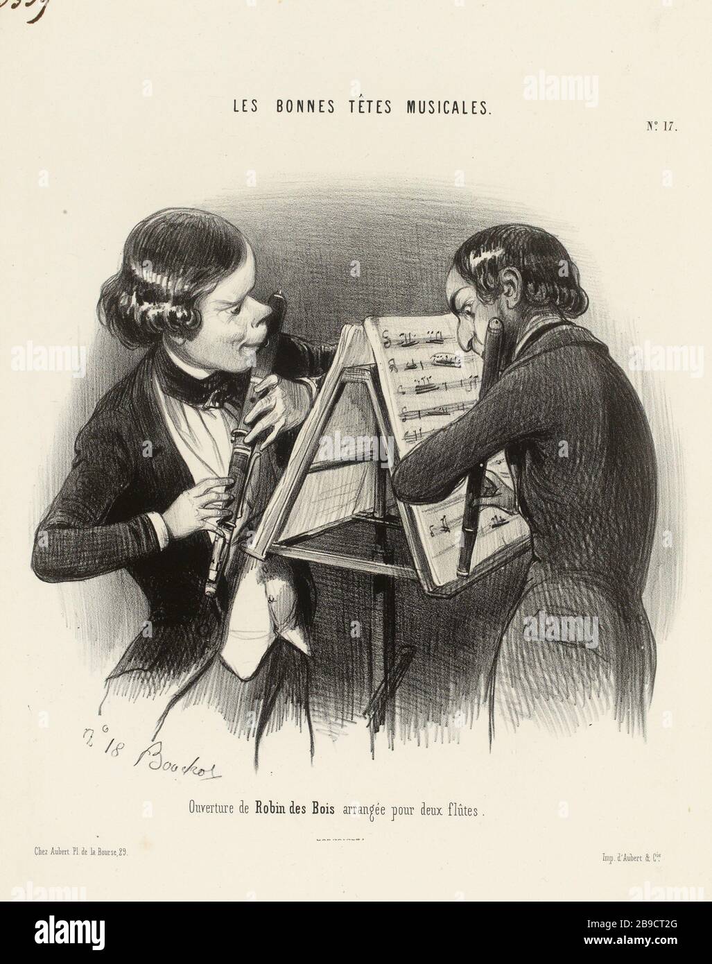 Opening of Robin Hood arranged for two flutes. / No. 17 (registered ...