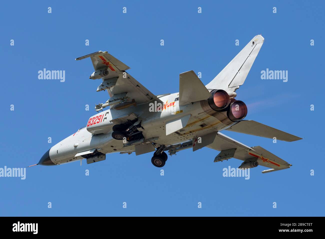People's Liberation Army Naval Air Force JH-7A fighter-bomber plane in ...