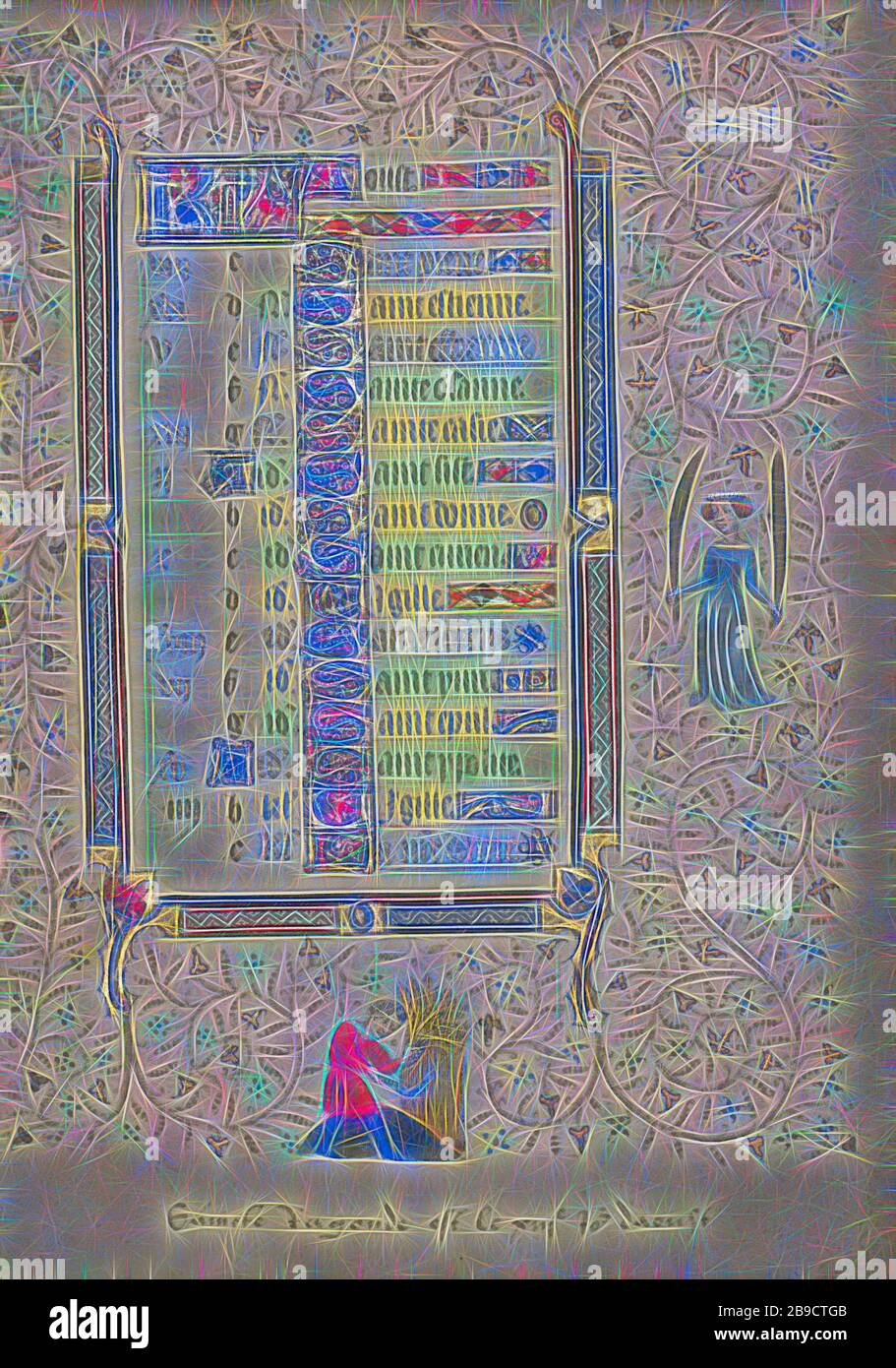 A Man Reaping, Zodiacal Sign of Virgo, Follower of the Egerton Master ...