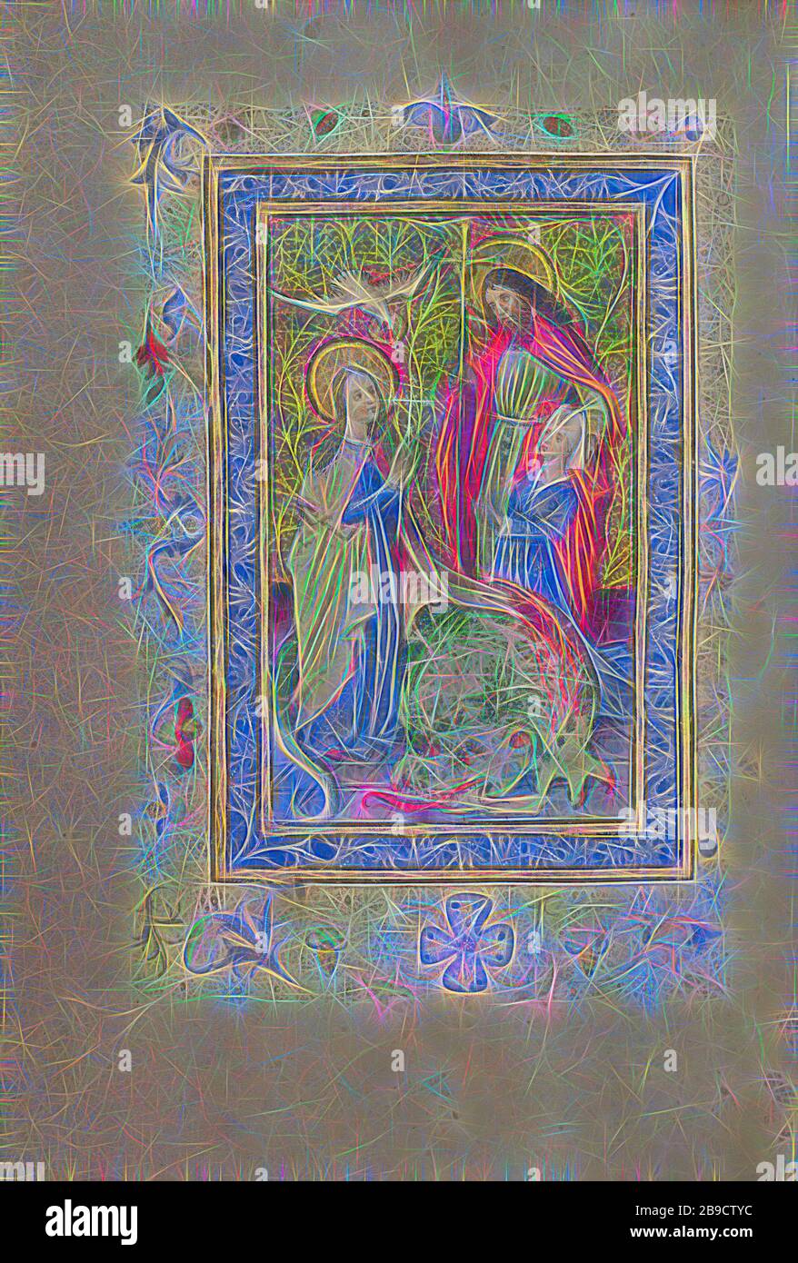 A Bearded Saint with Cruciform Staff Presenting a Kneeling Woman to ...