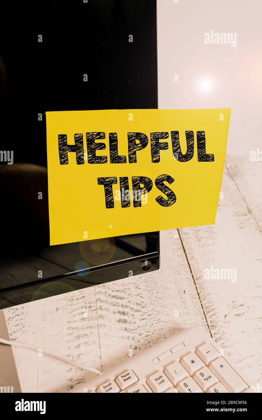 Word Writing Text Helpful Tips Business Photo Showcasing Advices Given