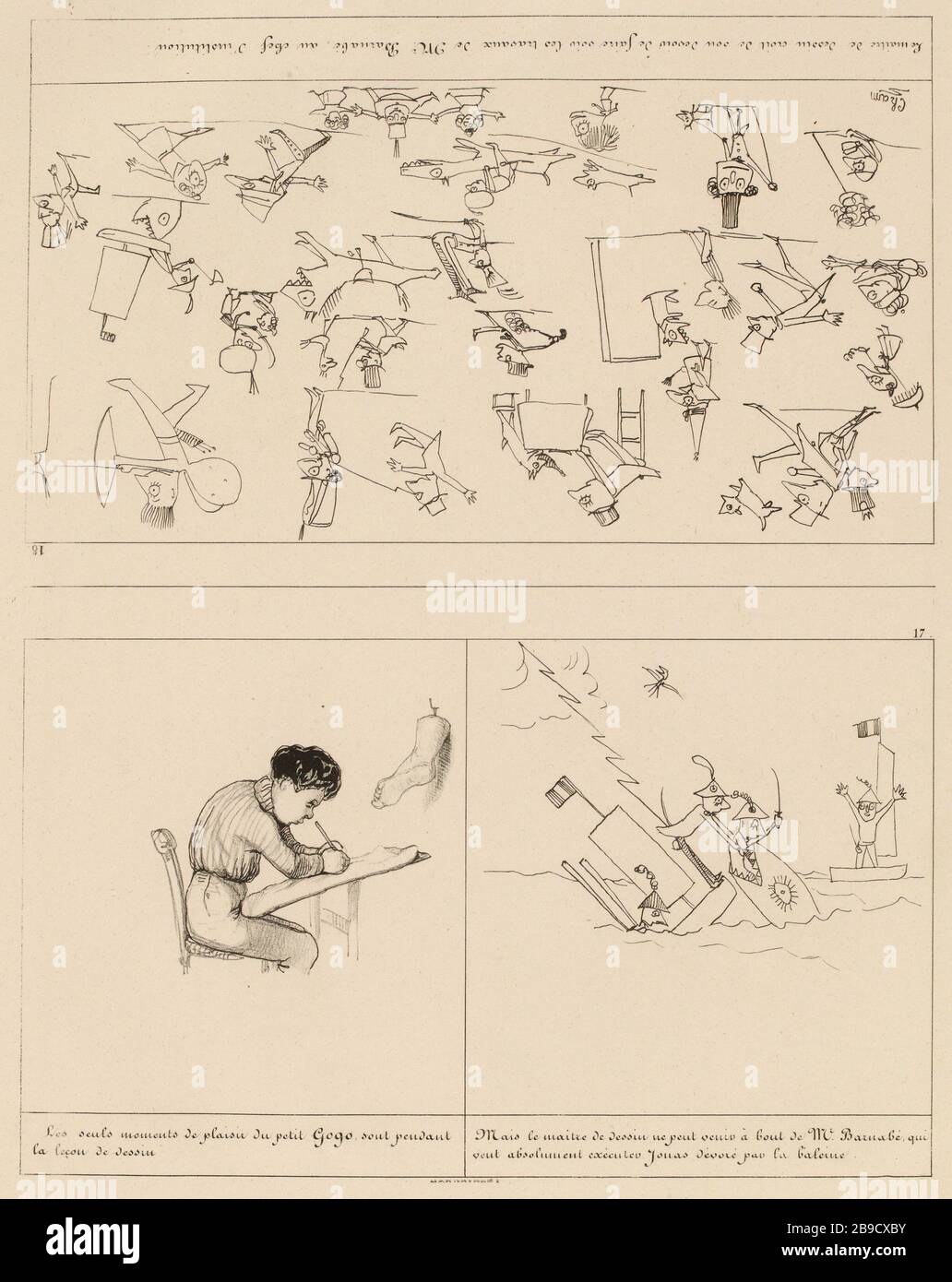 The only moments of pleasure for the small Gogo's / the drawing lesson ...