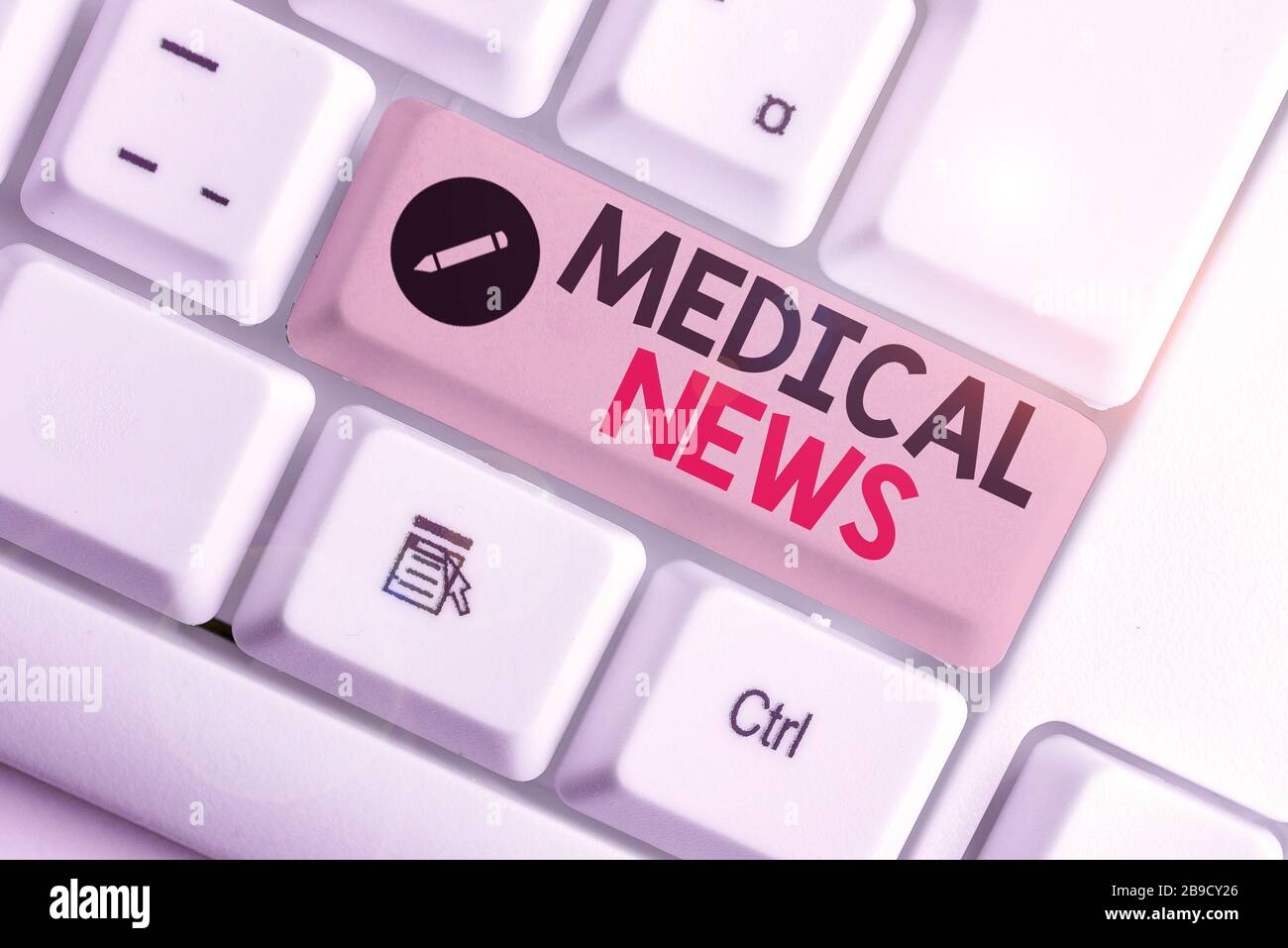 Word writing text Medical News. Business photo showcasing report or ...