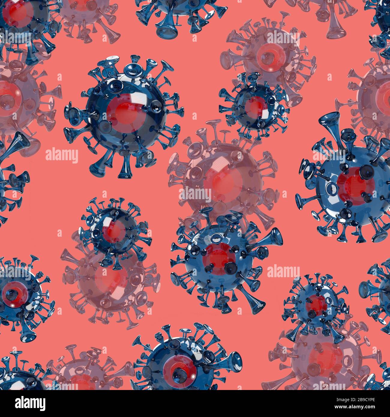 Seamless 3d abstract scientific corona virus pattern Stock Photo - Alamy