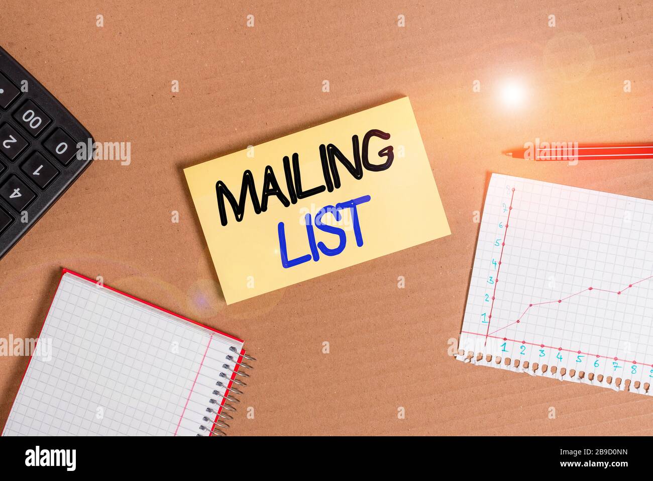 Handwriting text Mailing List. Conceptual photo list of showing who ...