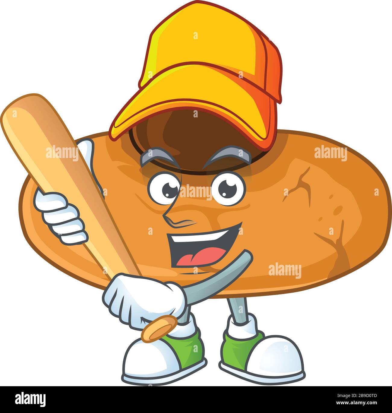 Cartoon design of kiss cookies having baseball stick Stock Vector Image ...