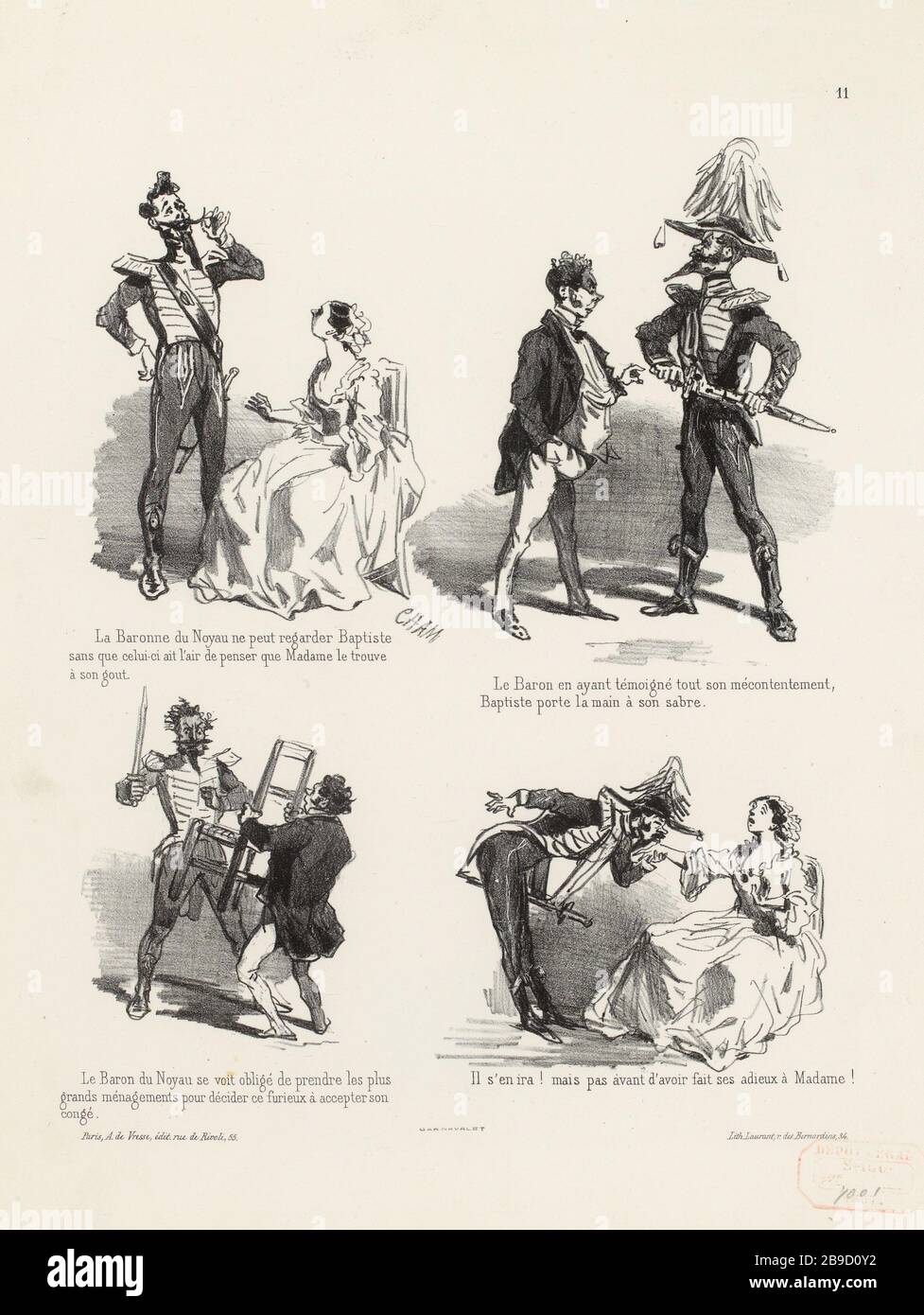 Servants 19th century france hi-res stock photography and images - Alamy