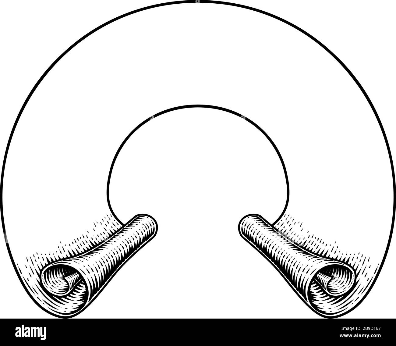 Scroll Vintage Flag Paper Banner Ribbon Woodcut Stock Vector Image ...