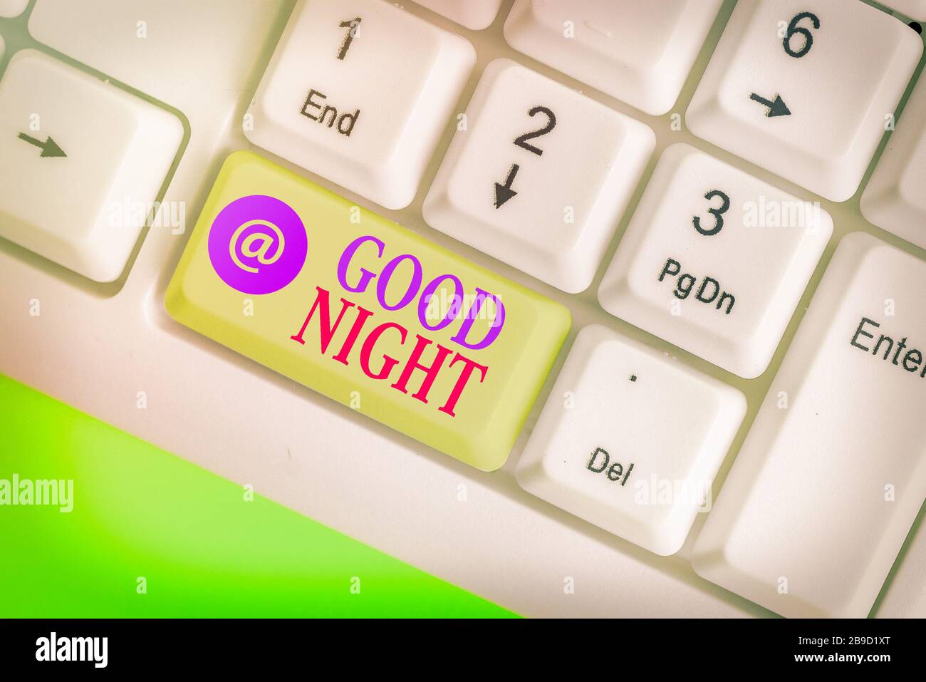 Word writing text Good Night. Business photo showcasing expressing good ...