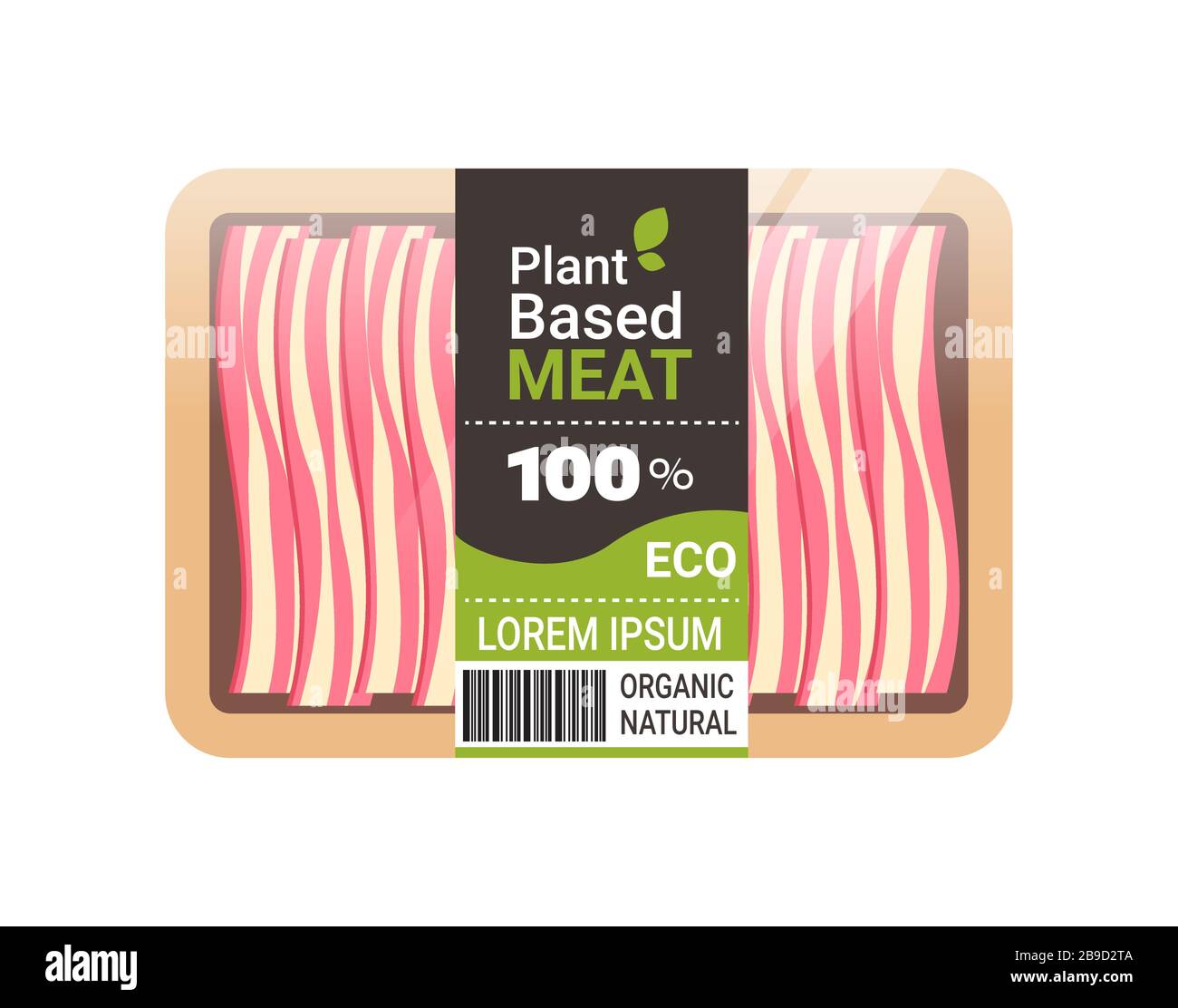 plant based vegetarian bacon beyond meat in packaging organic natural ...