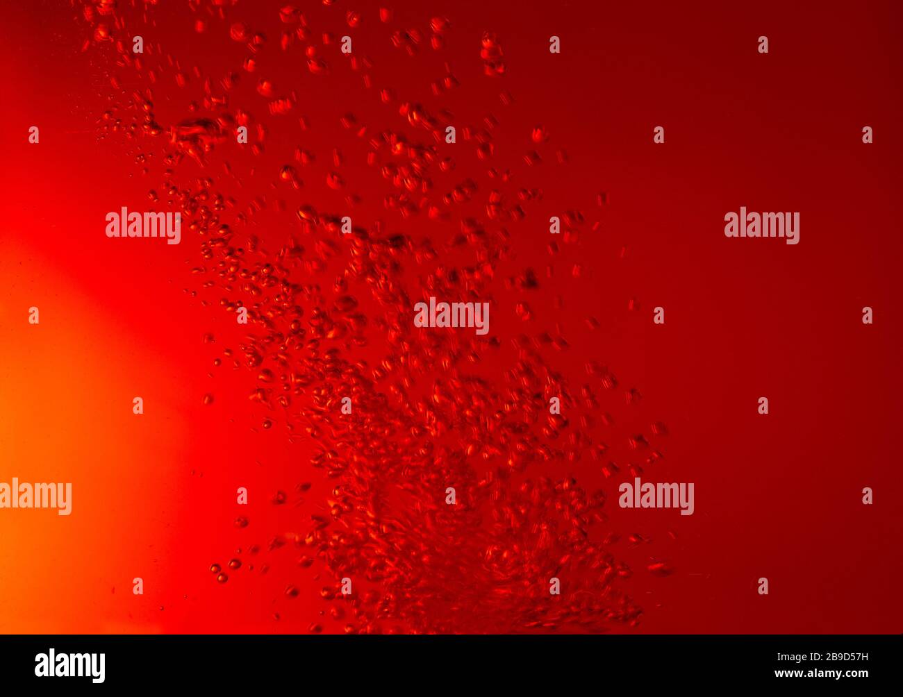 Food coloring in water with buble. Solubility of color in water ...