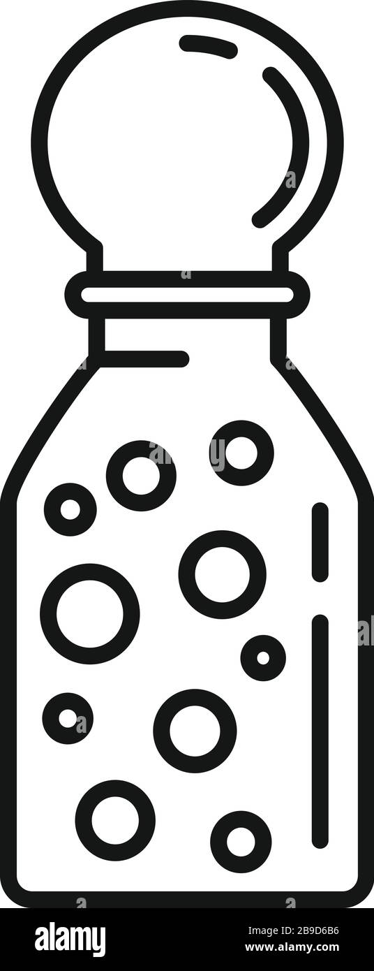 5 pepper bottle icon. Outline 5 pepper bottle vector icon for web ...