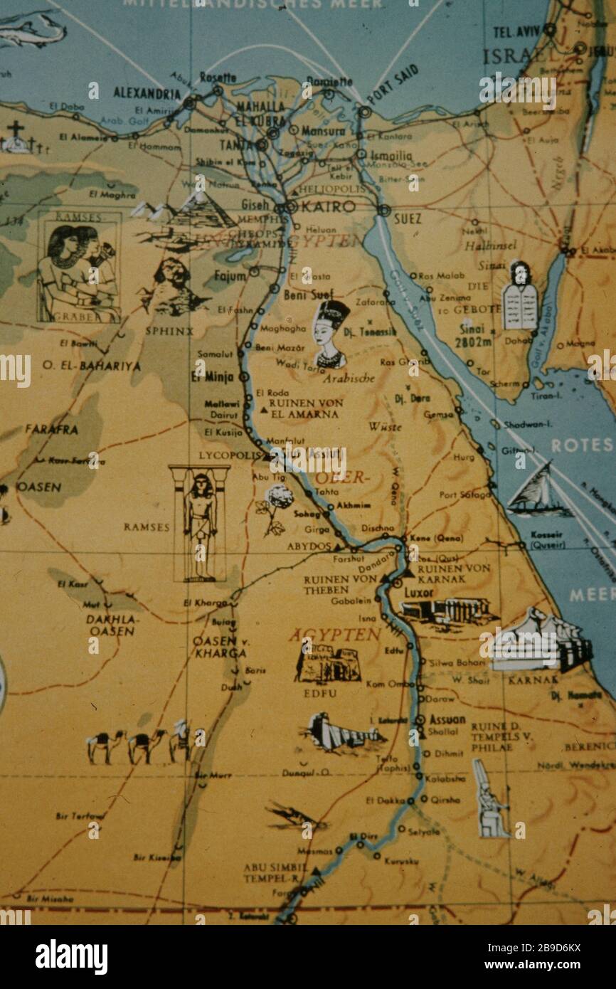 Map of the nile hi-res stock photography and images - Alamy