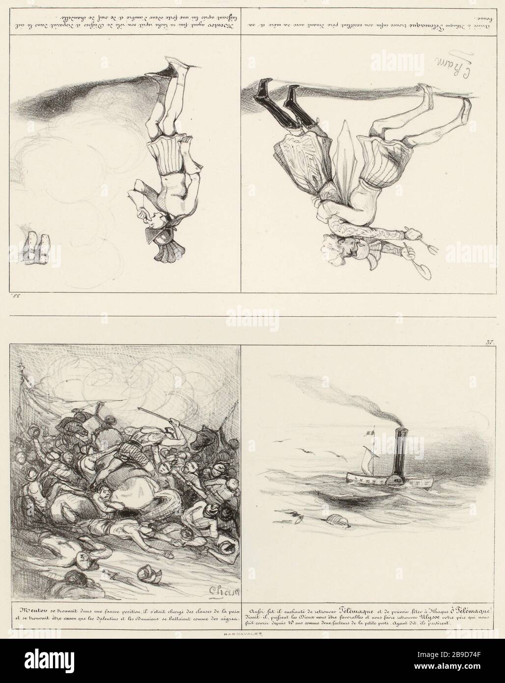 37.Mentor was in a false position [...] / 38.Arrivé Telemachus to ...