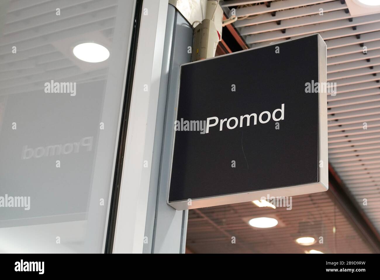 Promod sign logo signage French shop chain of women fashion store Stock ...