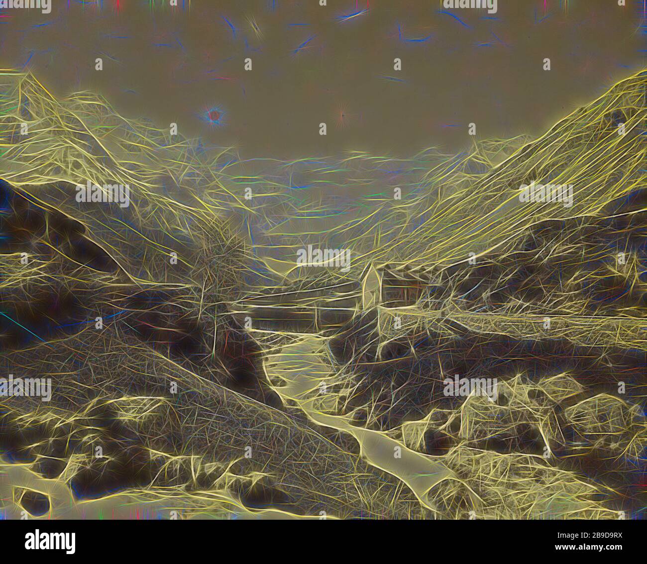 River running through mountain valley, Farnham Maxwell Lyte (British ...