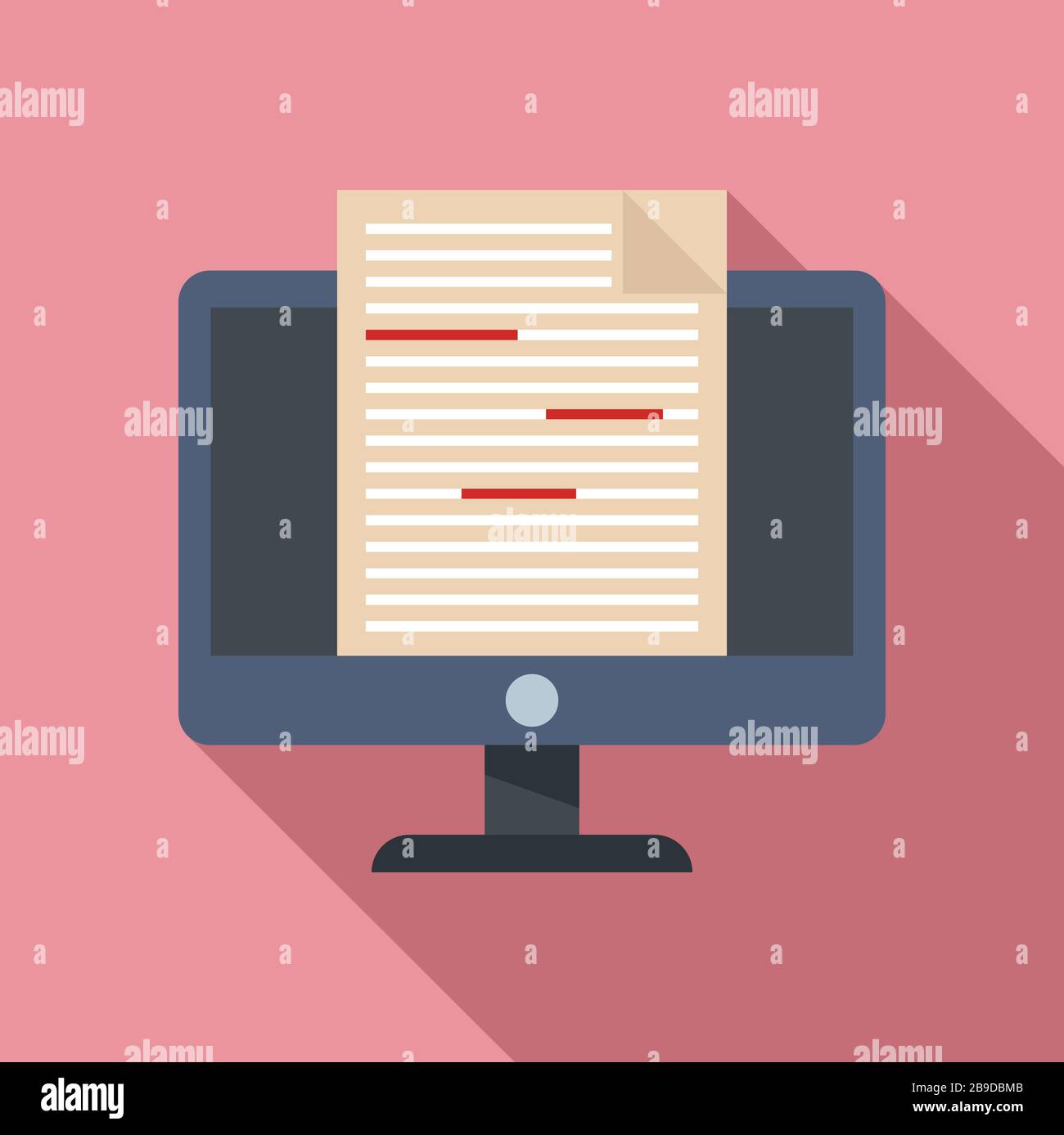 Journalist editor icon. Flat illustration of journalist editor vector ...