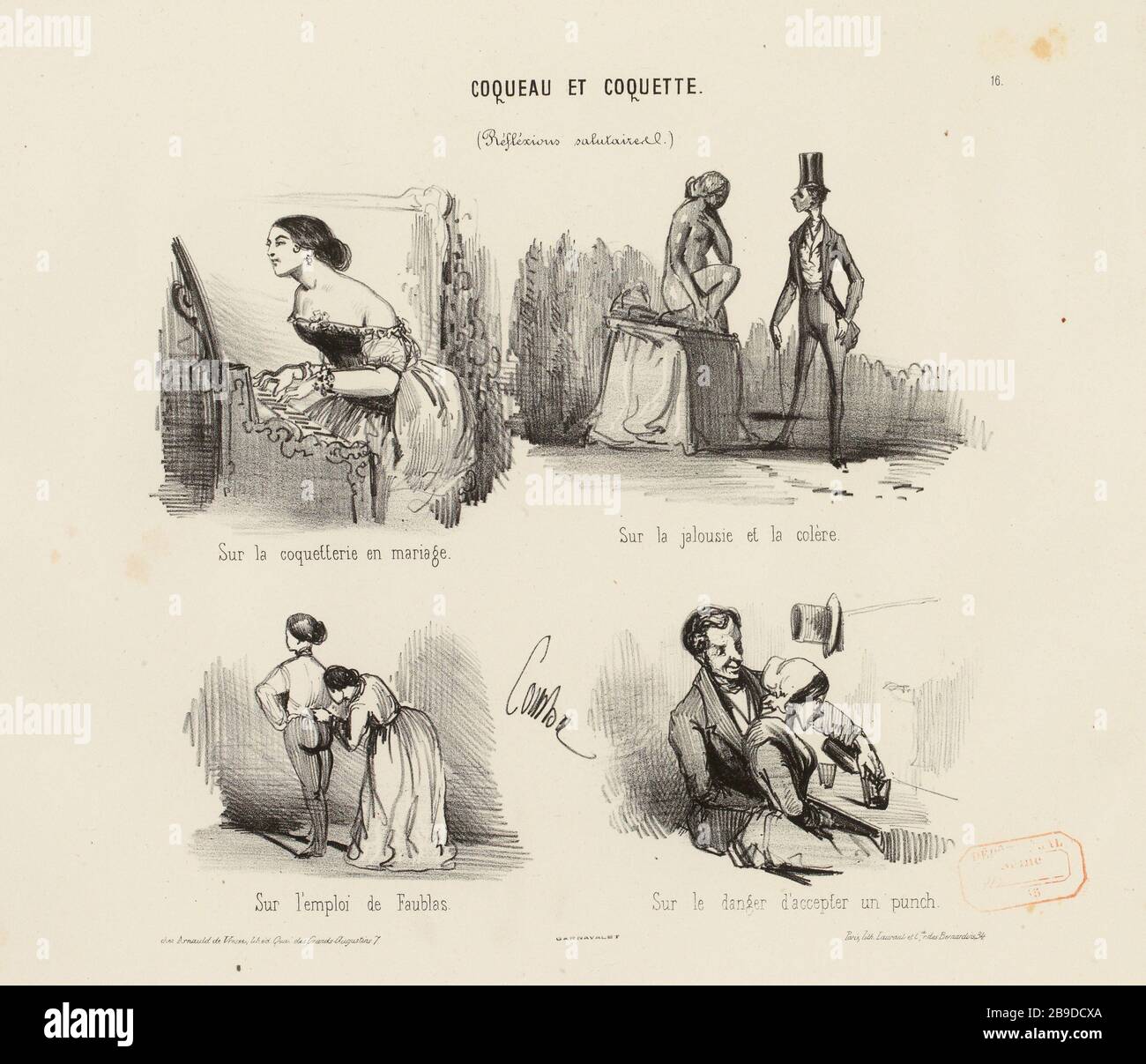 salutary reflections. /16.(titre registered) |. Coqueau and Coquette ...