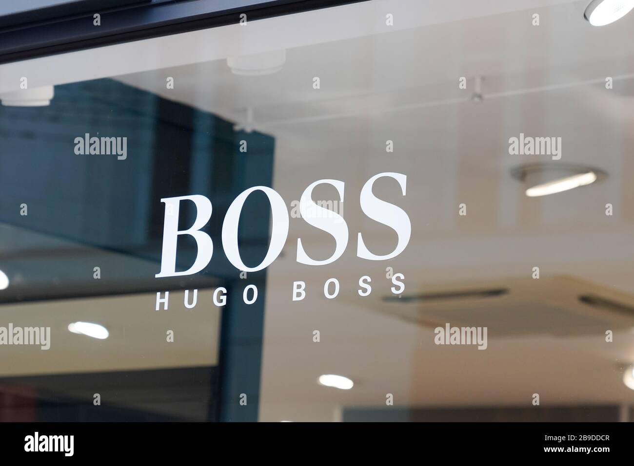 Hugo boss emblem hi-res stock photography and images - Alamy