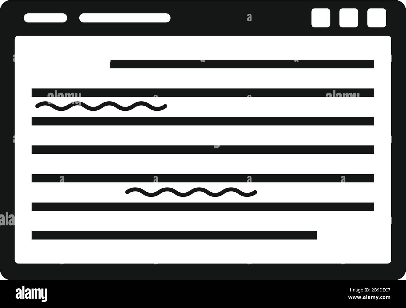 Web editor icon. Simple illustration of web editor vector icon for web ...