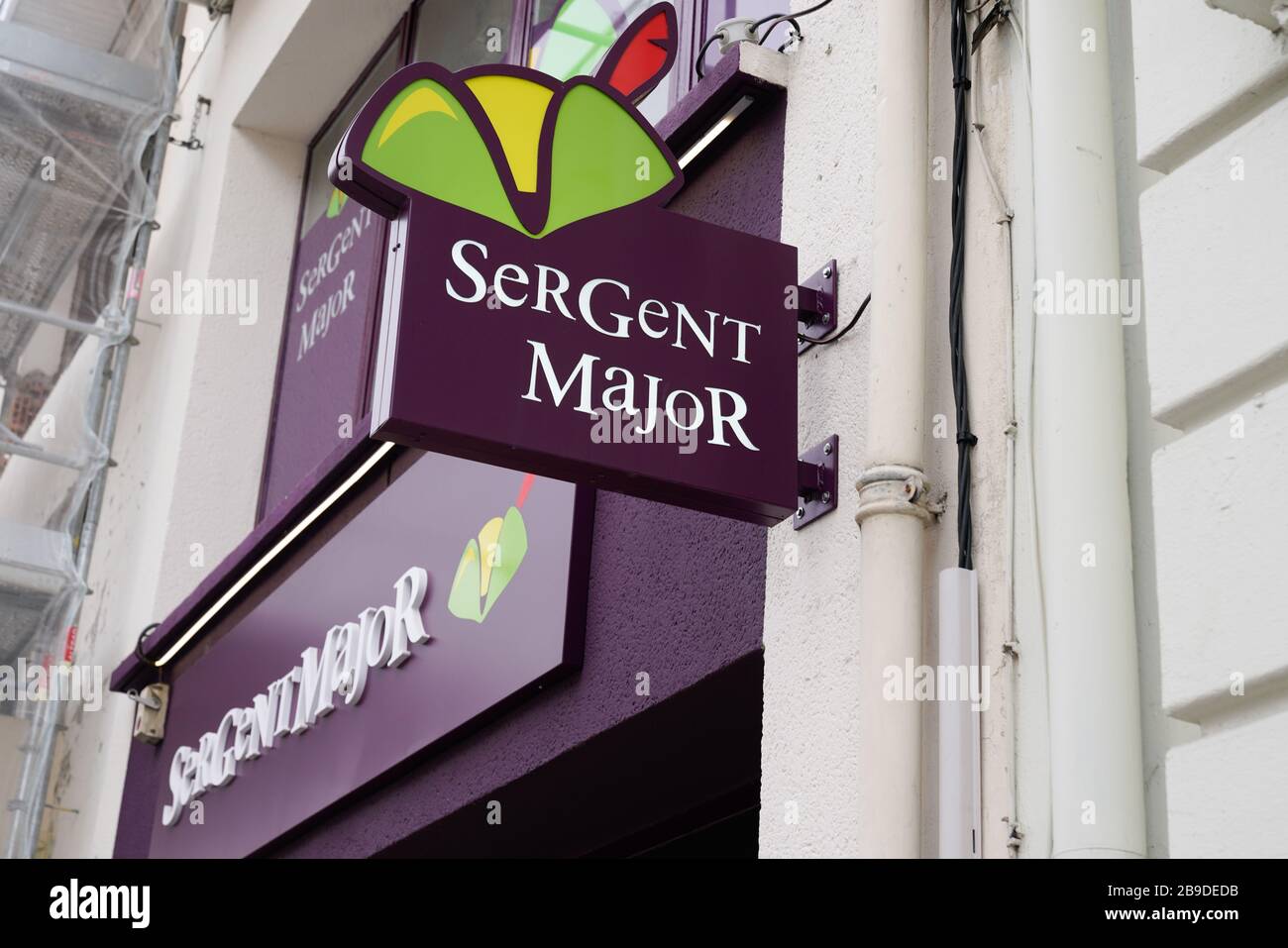 Bordeaux , Aquitaine / France - 02 20 2020 : sergent major brand logo ...