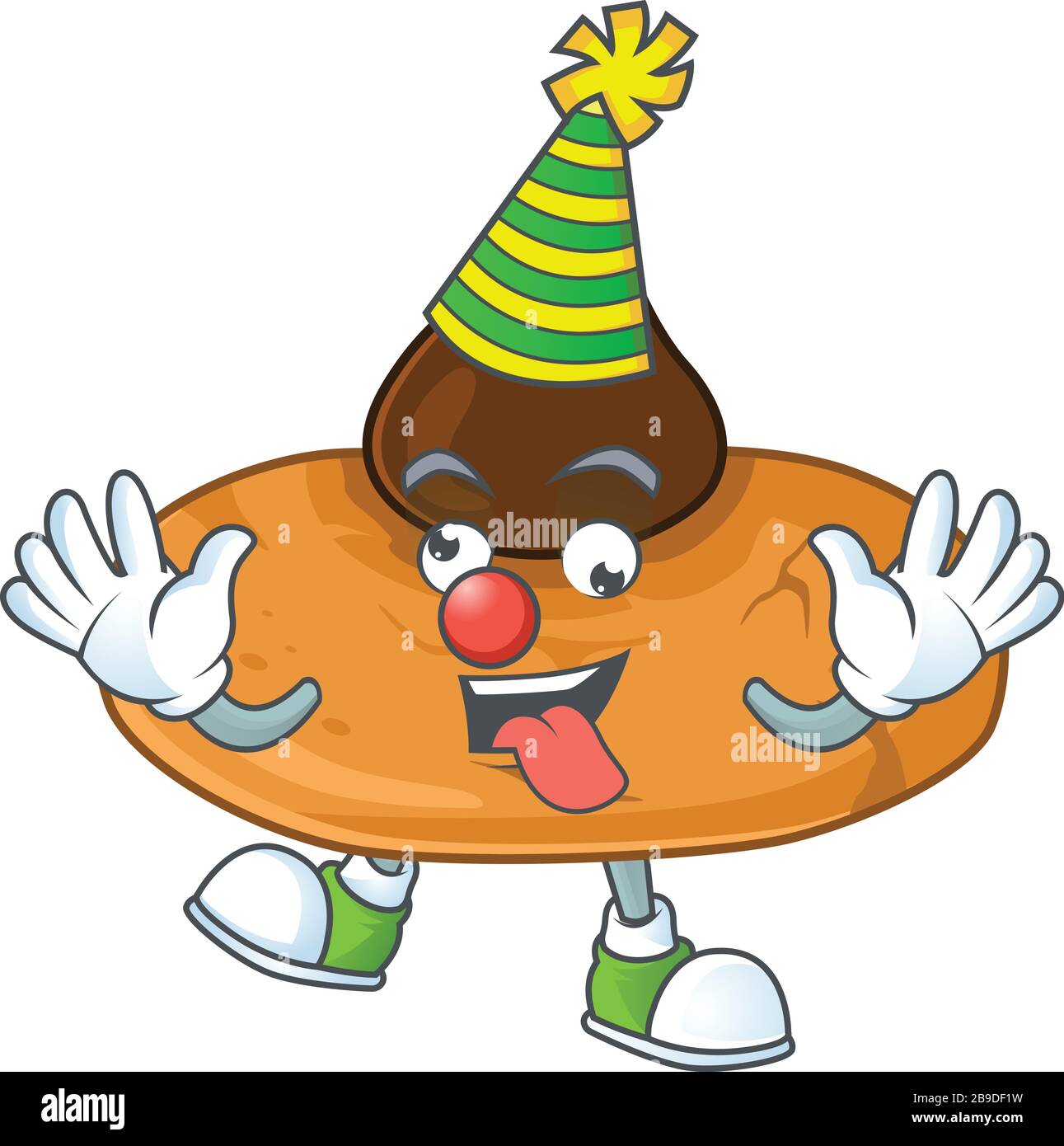 Cute and Funny Clown kiss cookies presented in cartoon character design ...