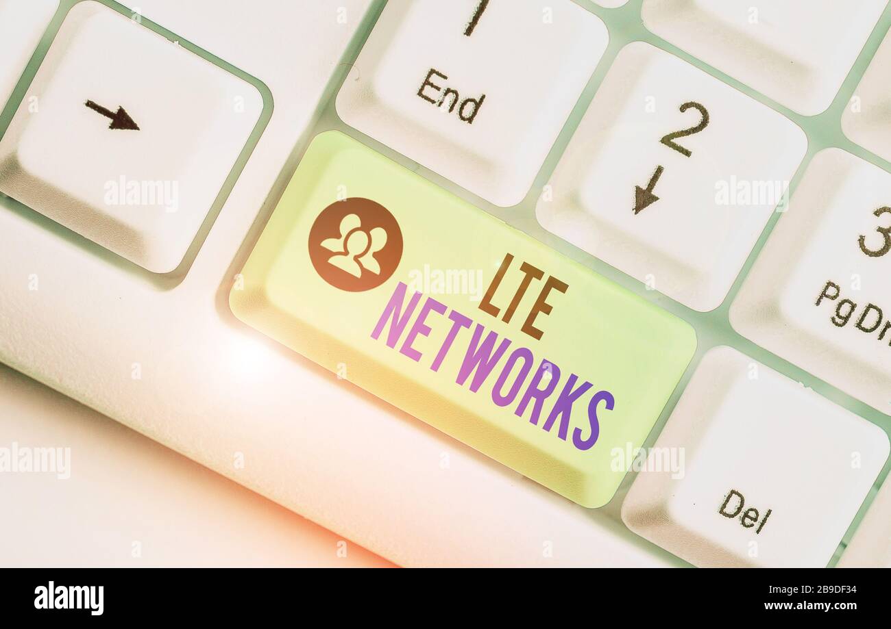 Text sign showing Lte Networks. Business photo showcasing 4G wireless ...