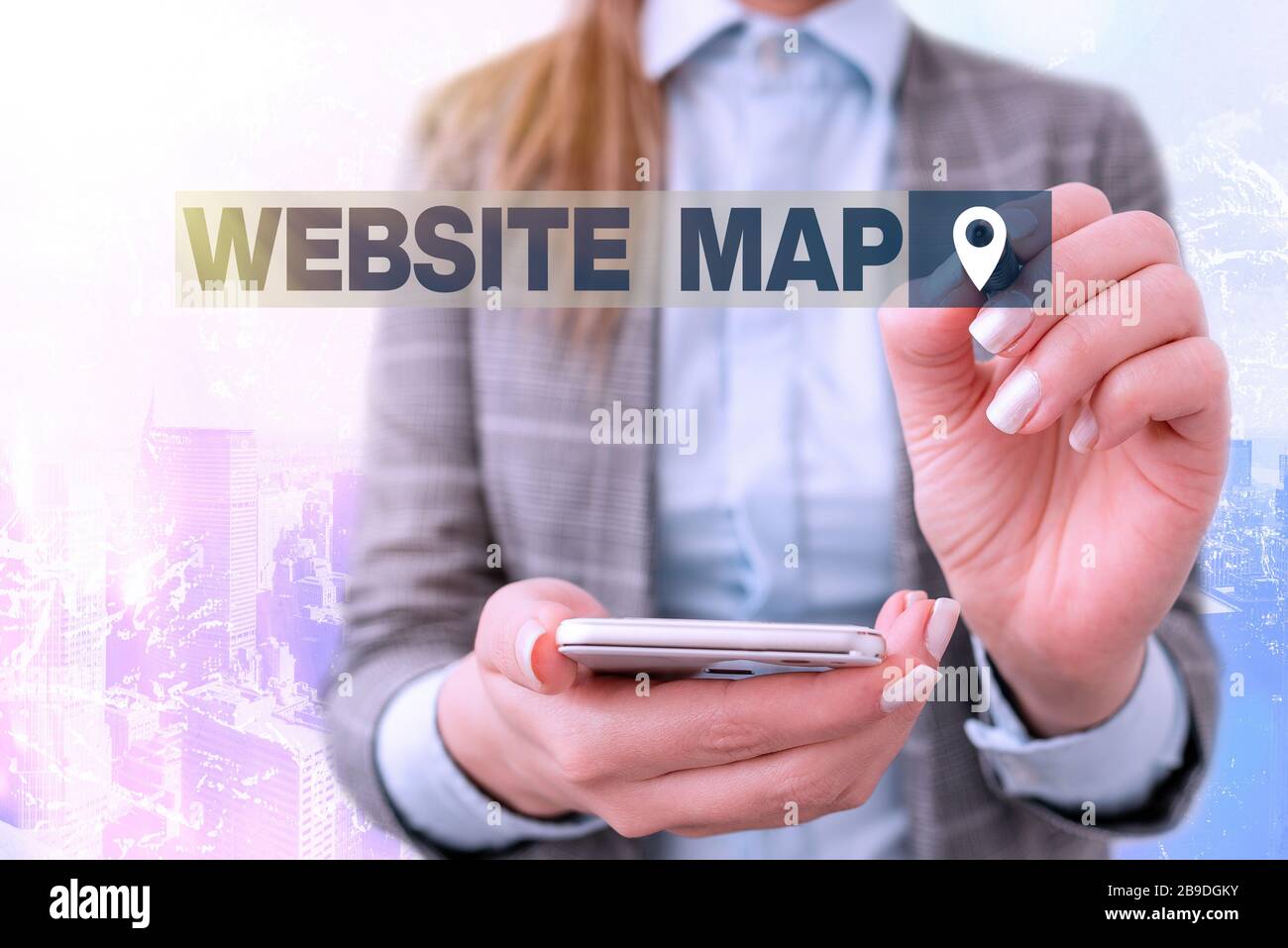 Text sign showing Website Map. Business photo text designed to help ...