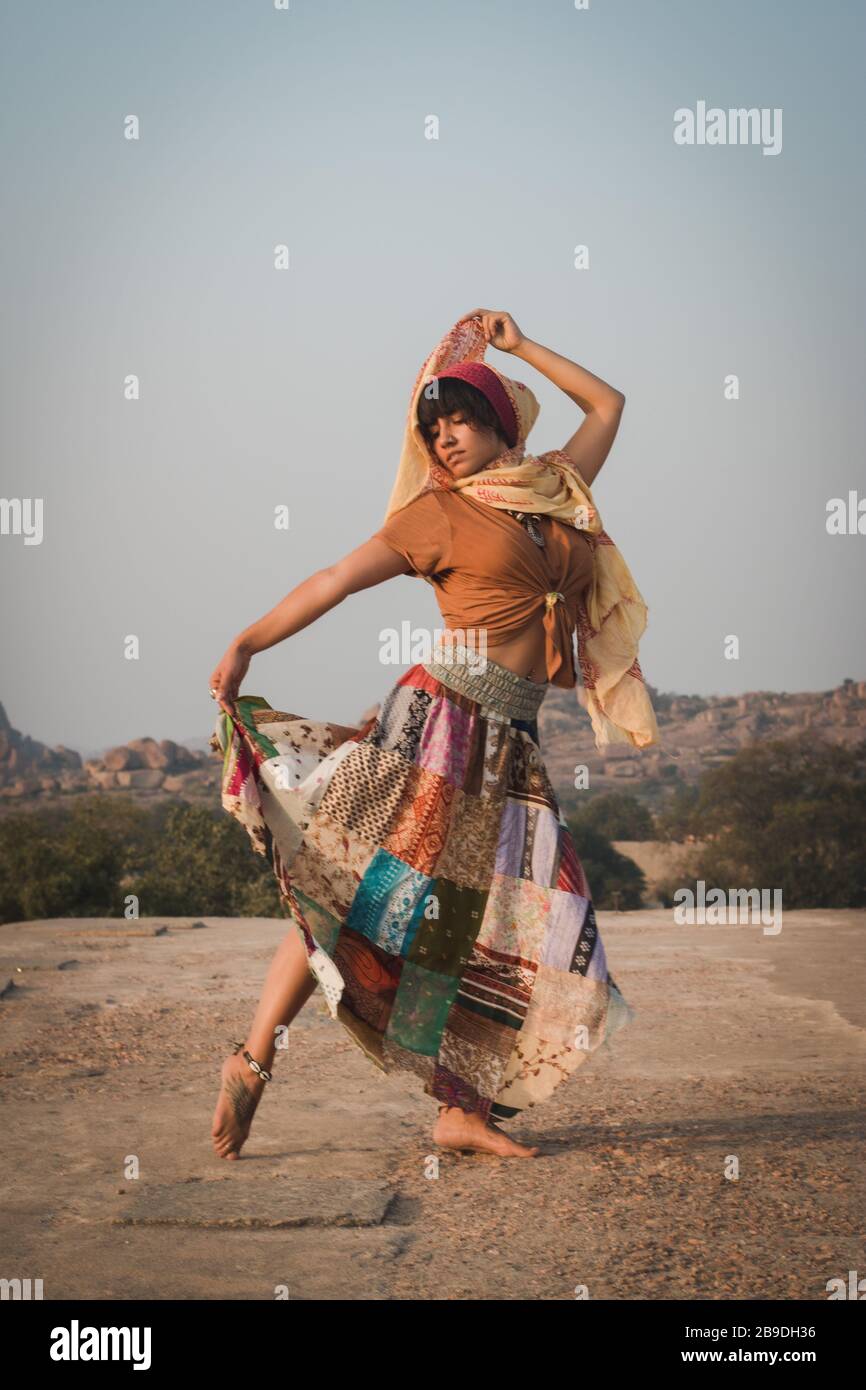 Barefoot gypsy woman hi-res stock photography and images - Alamy