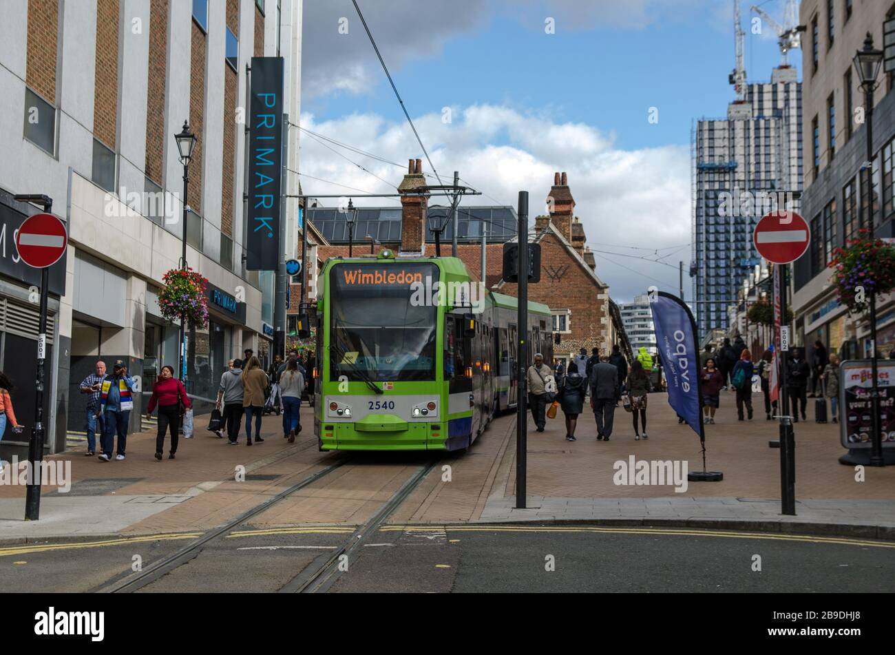 Croydon tram hi-res stock photography and images - Alamy