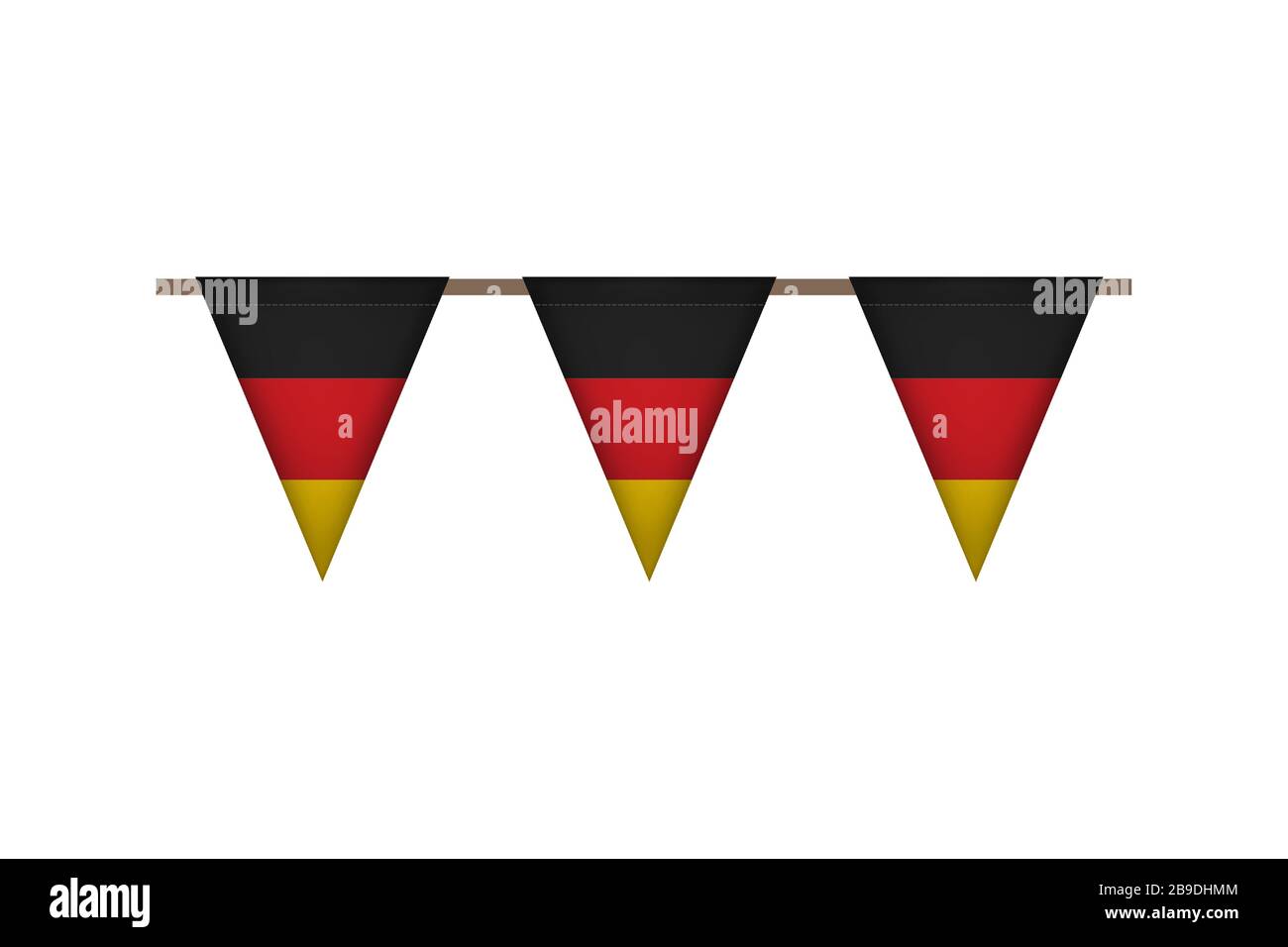 Germany triangle garland with flags. Carnaval and festival decoration ...