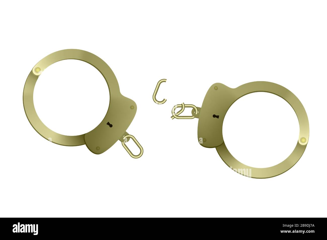 Broken Handcuffs Vector