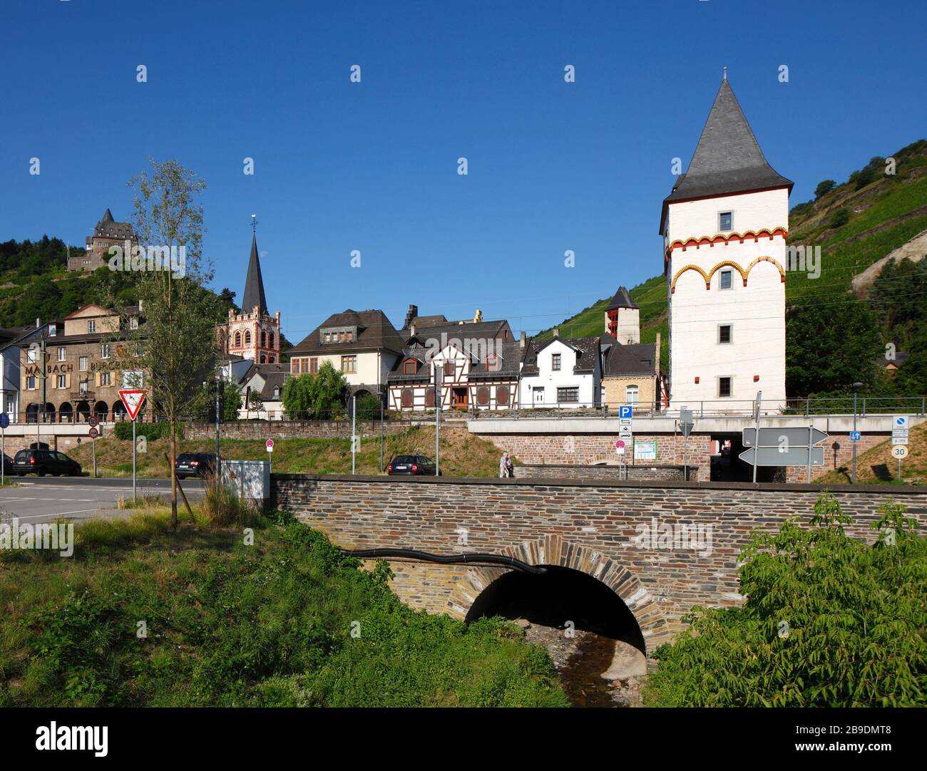 Mint tower, Bacharach am Rhein, Unesco World Heritage Upper Middle ...