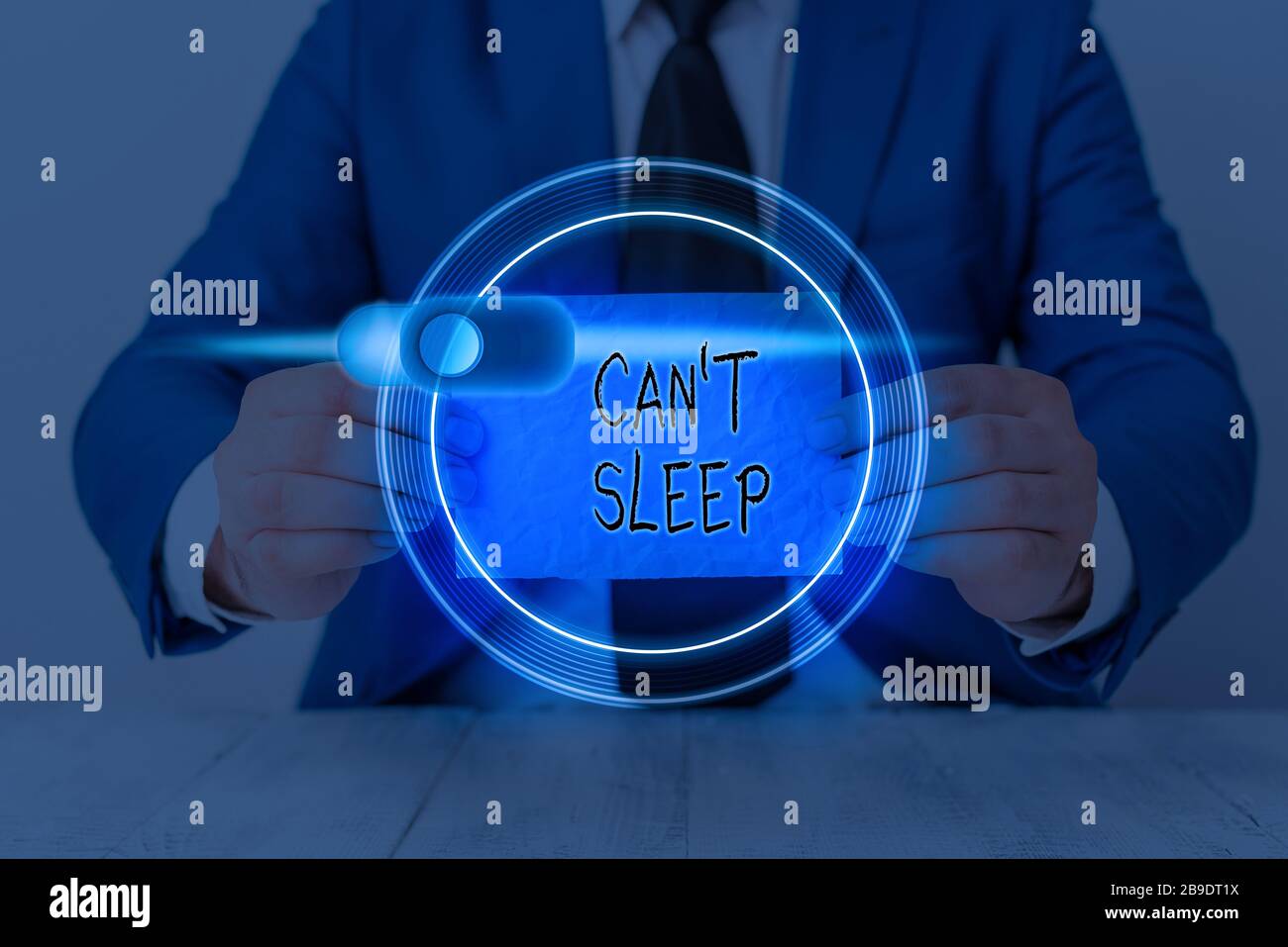 Writing note showing Cant Sleep. Business concept for trouble falling ...