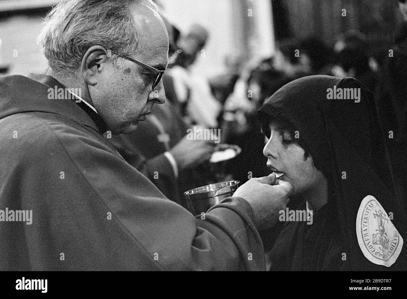 Communion last communion Black and White Stock Photos & Images - Alamy