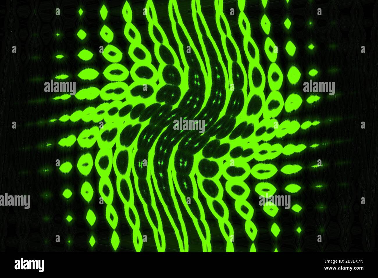 Green Wavy Lines Pattern Bright Shining Objects On Dark Background green-wavy-lines-pattern-bright-shining-objects-on-dark-background