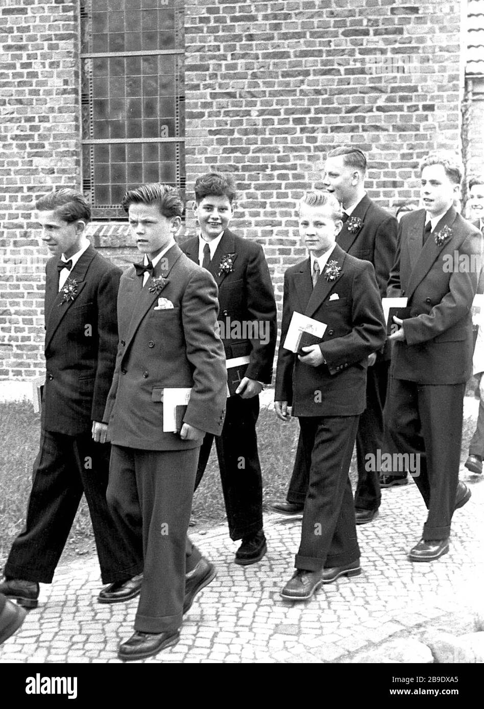 Religious confirmation Black and White Stock Photos & Images - Alamy