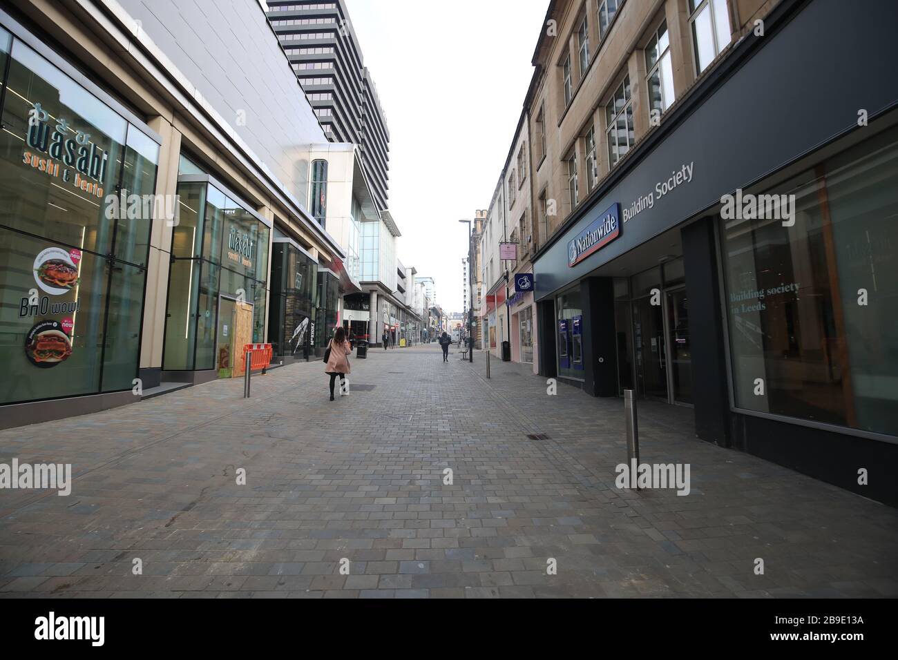 Albion street in Leeds city centre, the day after Prime Minister Boris ...